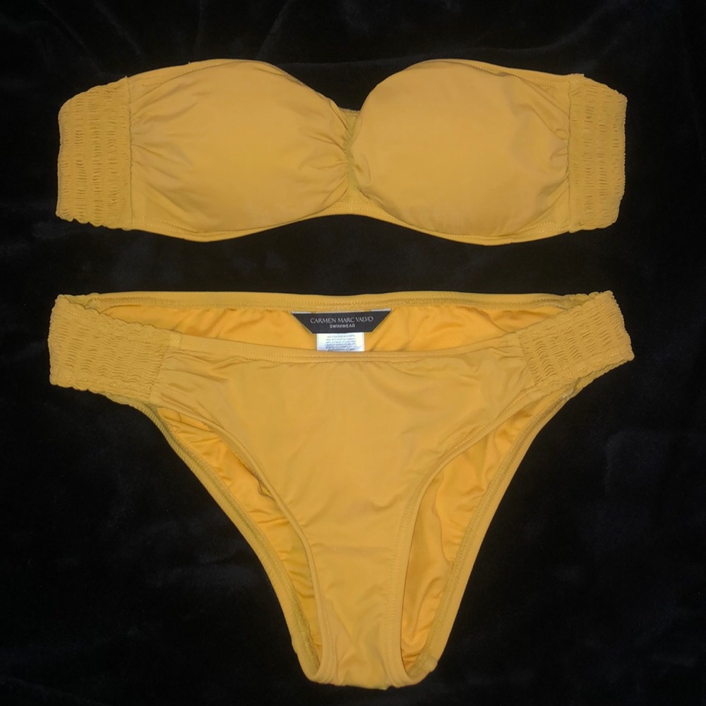 Strapless Yellow Bikini Gem